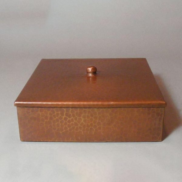 Copper Roycroft-style Napkin Box - Cobre Hand-Hammered Copper Gifts ...