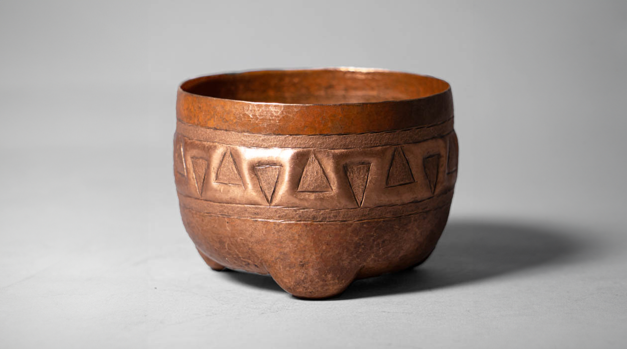 Copper "Aztec" Bowl - Cobre Hand-Hammered Copper Gifts & Home Accents